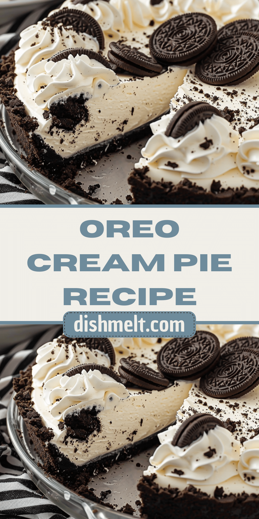 Oreo Cream Pie Recipe | Dish Melt