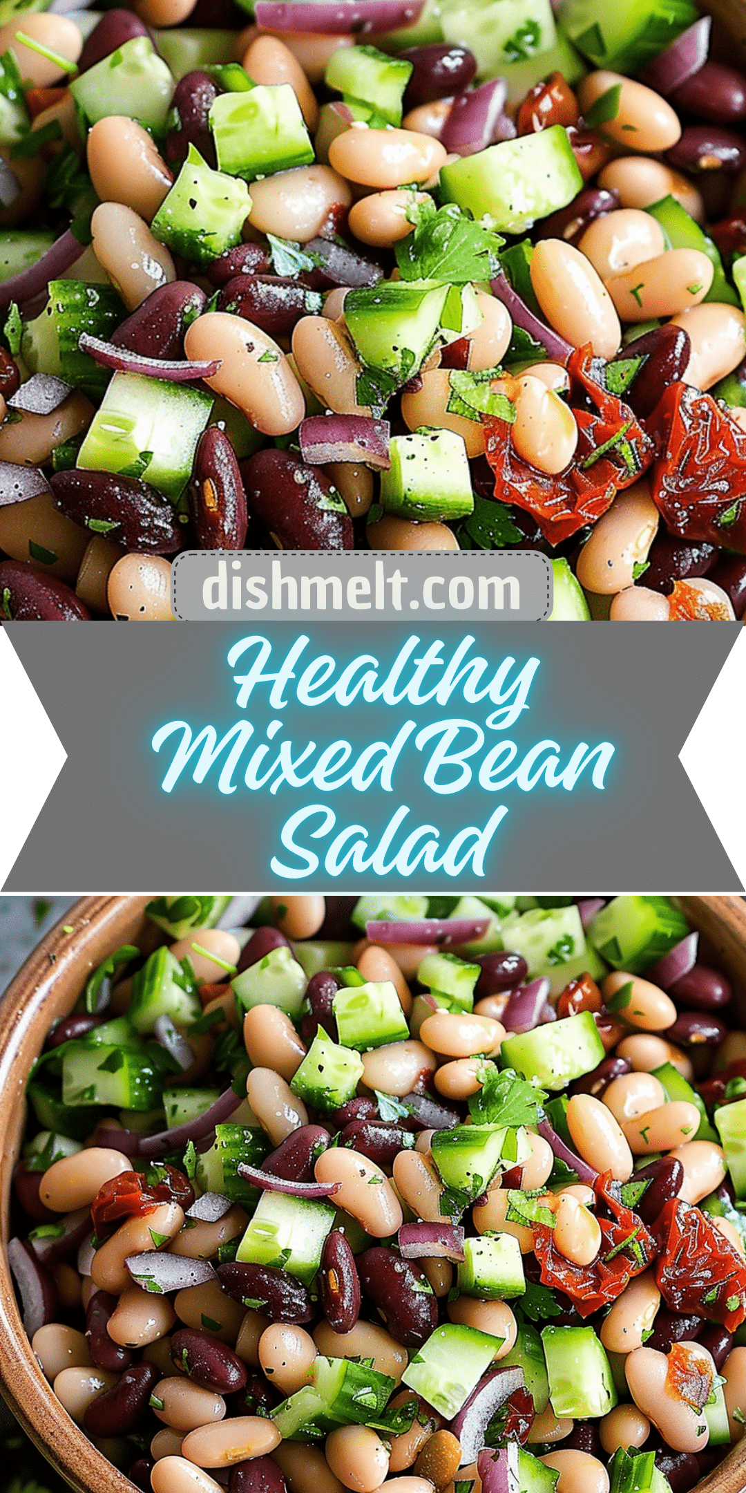 Healthy Mixed Bean Salad | Dish Melt
