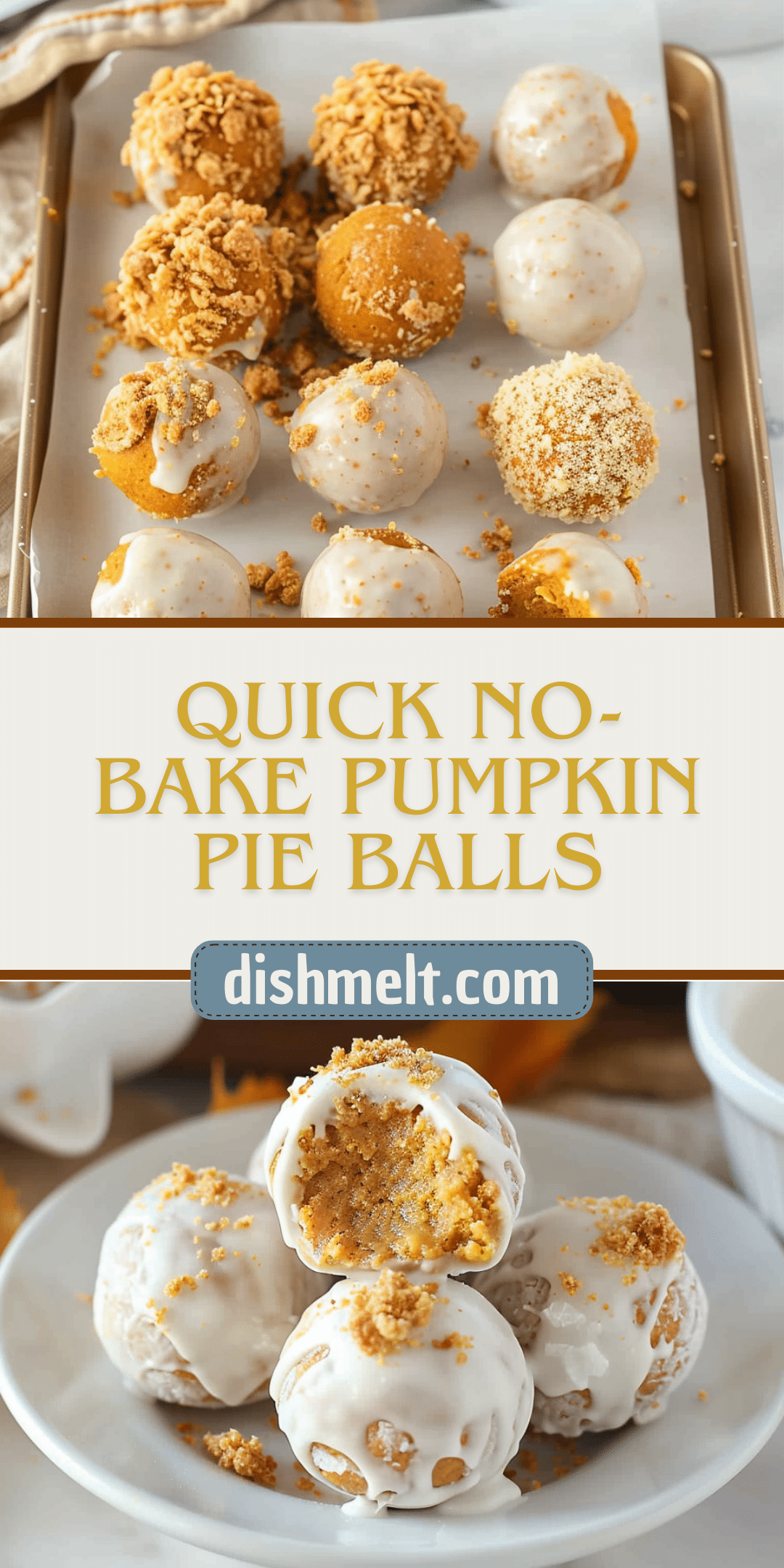 No-Bake Pumpkin Pie Balls | Dish Melt