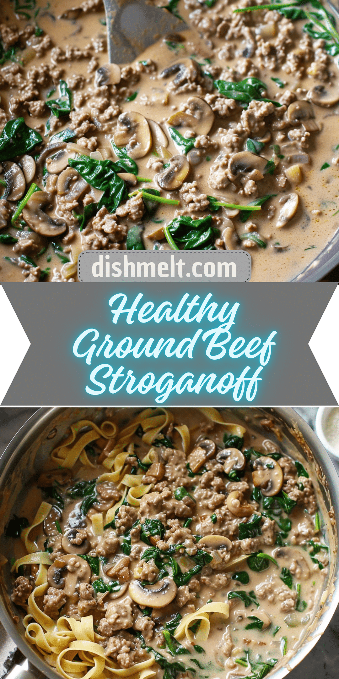 Healthy Ground Beef Stroganoff | Dish Melt