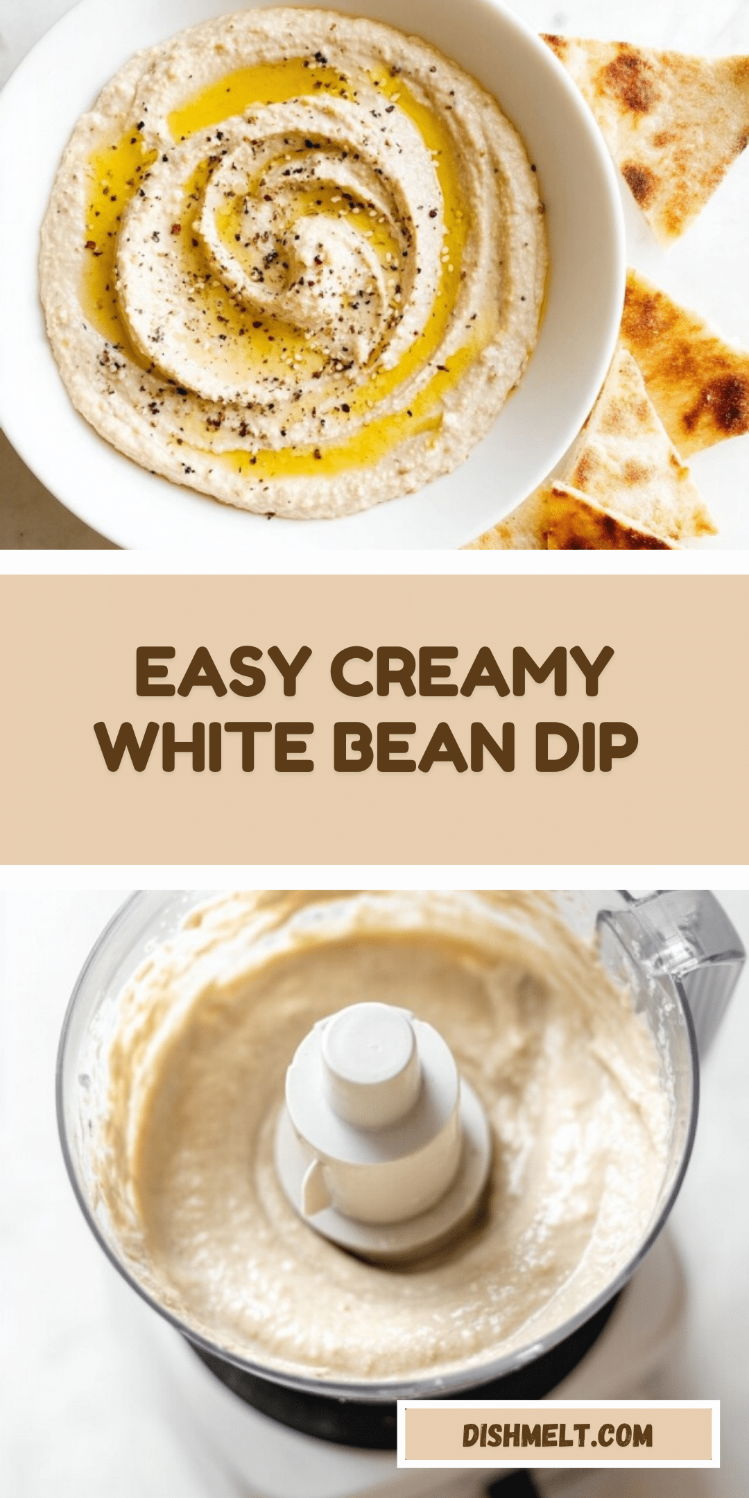 White Bean Dip with Garlic and Lemon – Delicious & Healthy